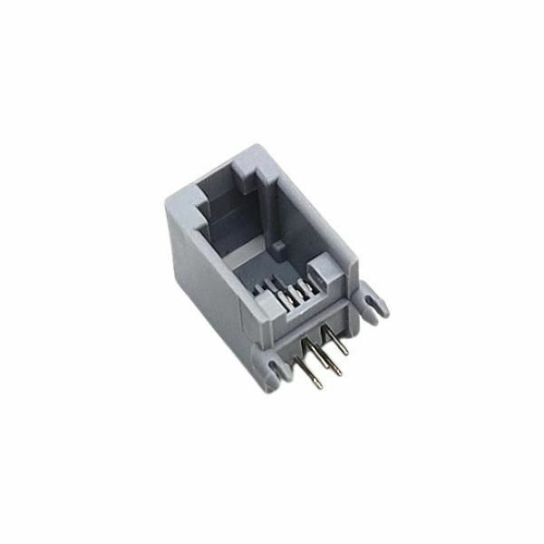 RJ 11 4P4C Dişi 90* Konnektörü - PCB Tipi