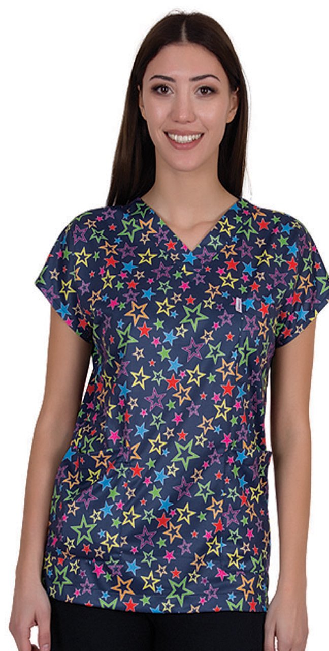 Yıldız Desenli Tek Üst Bayan Model 9