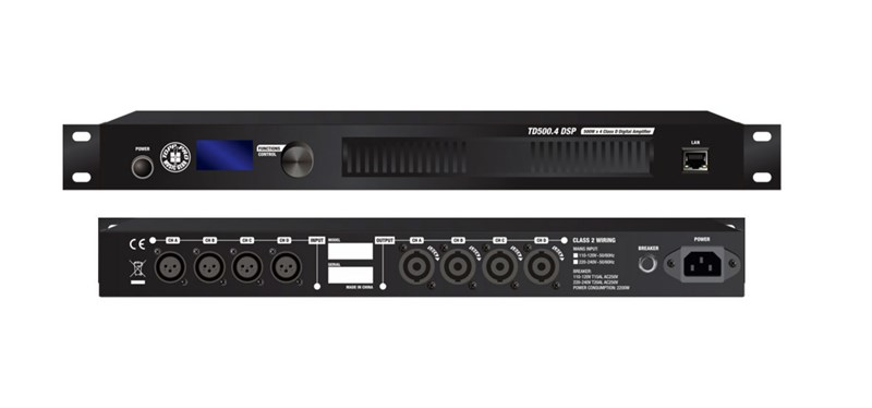 TOPP PRO TD500.4DSP 4x500 Watt Power Amfi - Kayisielektronik.com'da