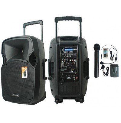 MİCKLE MP1530 400W 38cm TAŞINABİLİR PORTATİF AMFİ - Kayisielektronik.com'da