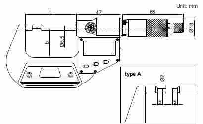 Digital Small Measuring Surface Micrometers IP65