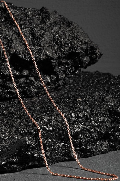 Forsa Model Gümüş Zincir 1,70 mm Genişlik 60 Cm - Rose Rengi | Takıdepo