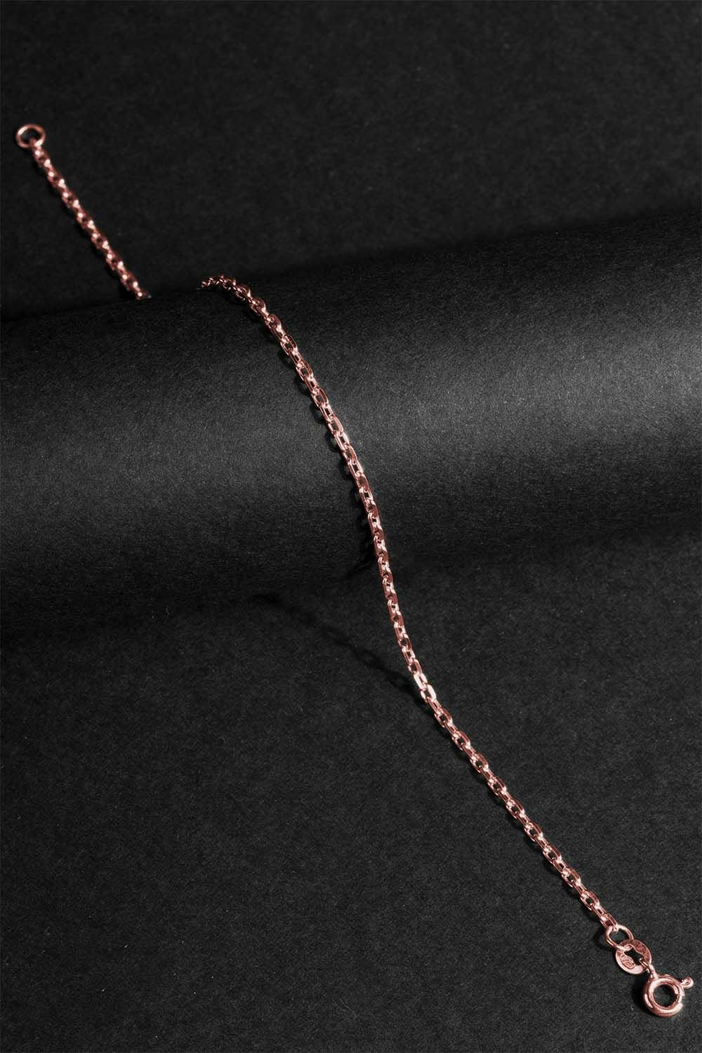 Forsa Model Gümüş 1,90 mm Genişlik Bileklik 17 Cm - Rose Rengi | Takıdepo