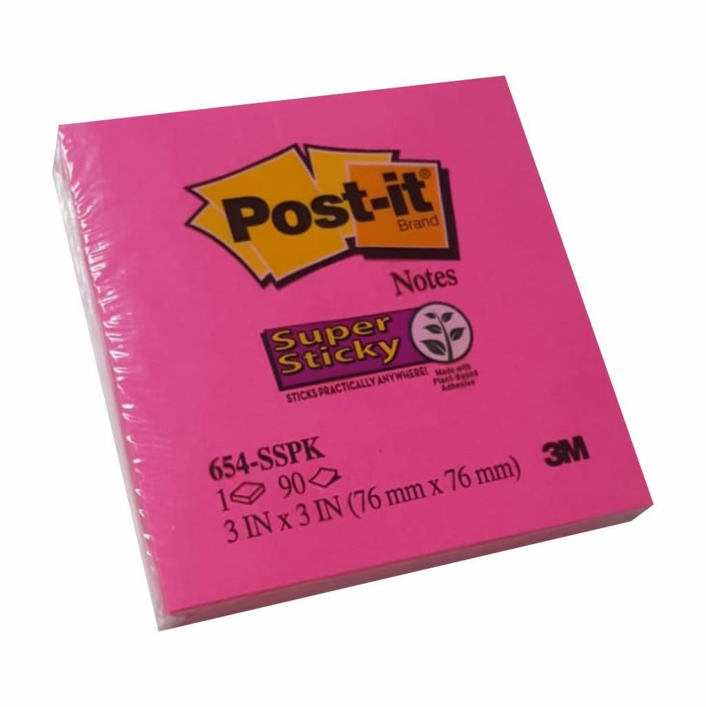 3M POST-IT 76x76 S.STICKY 90 YP.(654-SSPK)