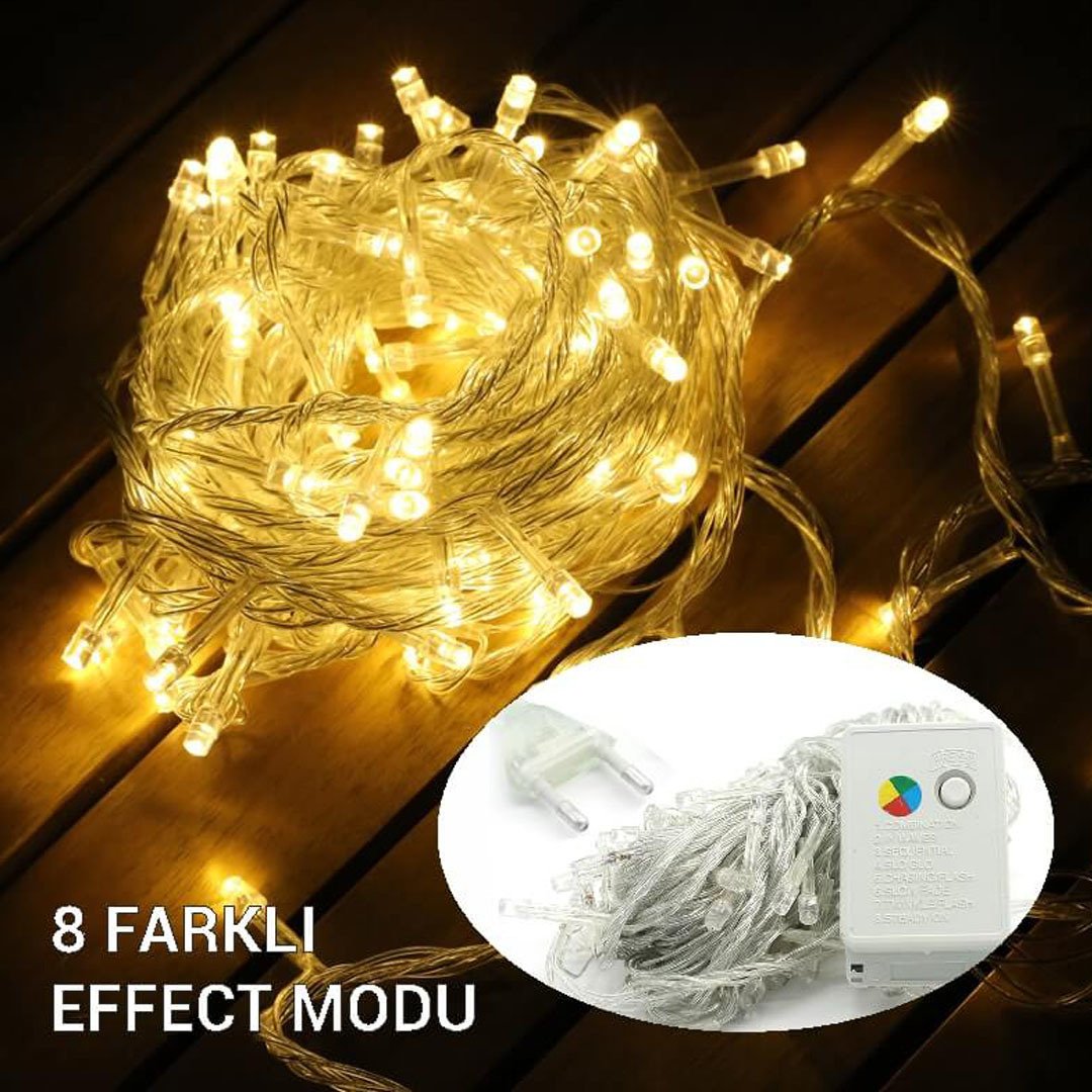 100 Ampüllü Led Işık Gün Işığı | Led Işık 10 Metre | %20 İndirim
