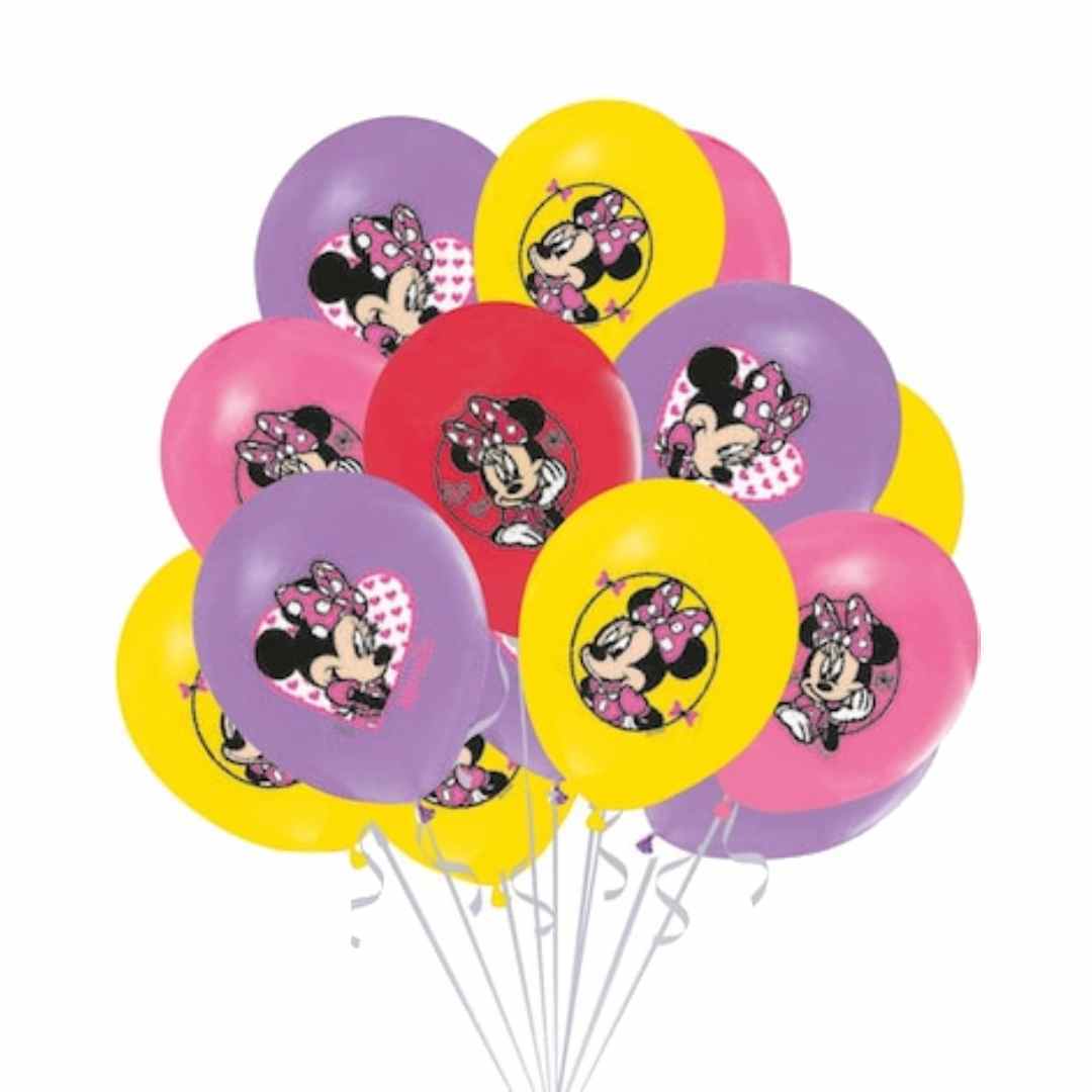 Çift Taraflı Minnie Mouse Balon 10 Adet | Baskılı Balon | Lisanslı ...