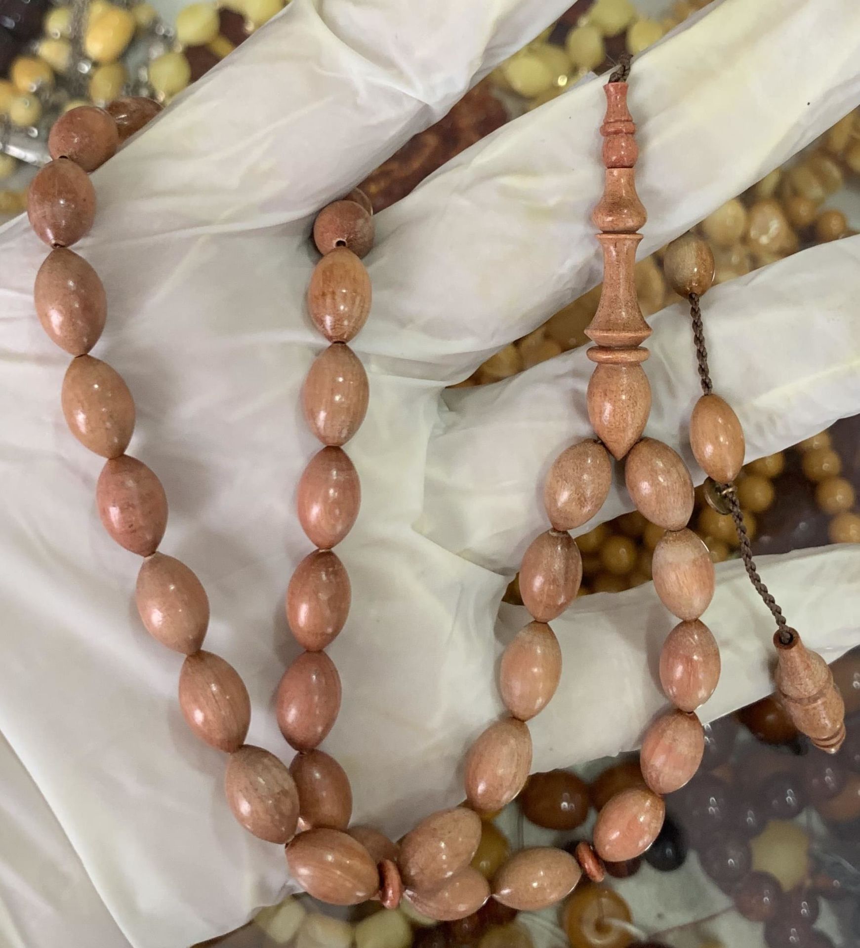 PEMBE FİL AĞACI (PİNK İVORY) TESBİH ARPA MODEL