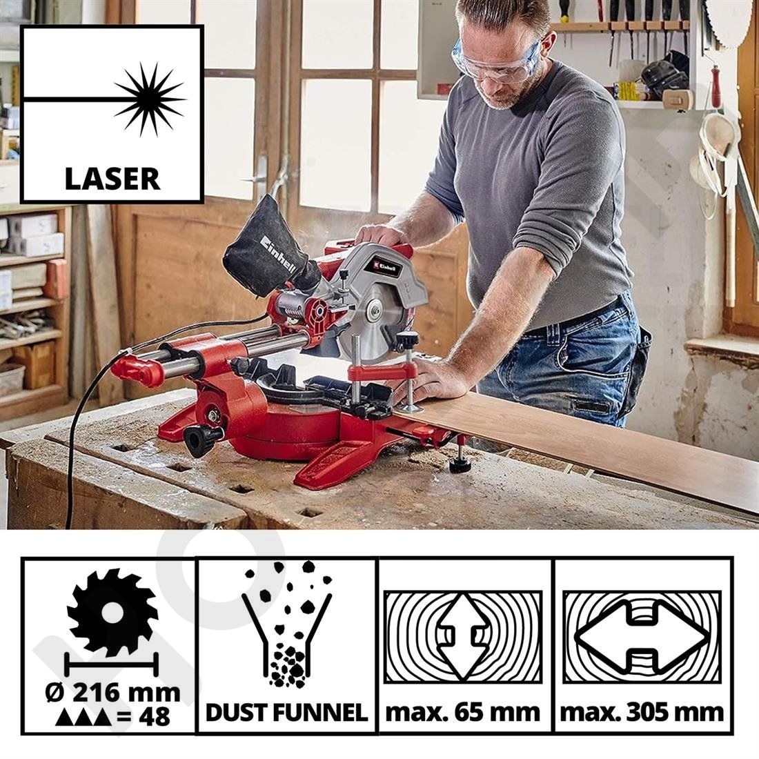 Einhell Tc-Sm 216 Pistonlu Gönye Kesme Testeresi