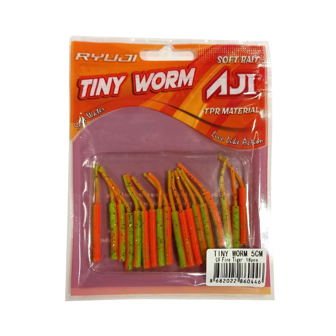 Avpazarim.net | LRF Silikonlar, Ryuji Tiny Worm 5 cm Lrf Silikon Yem 18 Adet, Ryuji