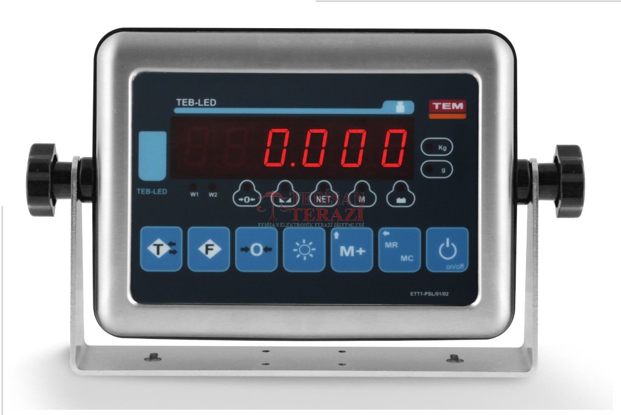 TEM TEB PASLANMAZ TARTIM İNDİKATÖRÜ LED ( KIRMIZI )