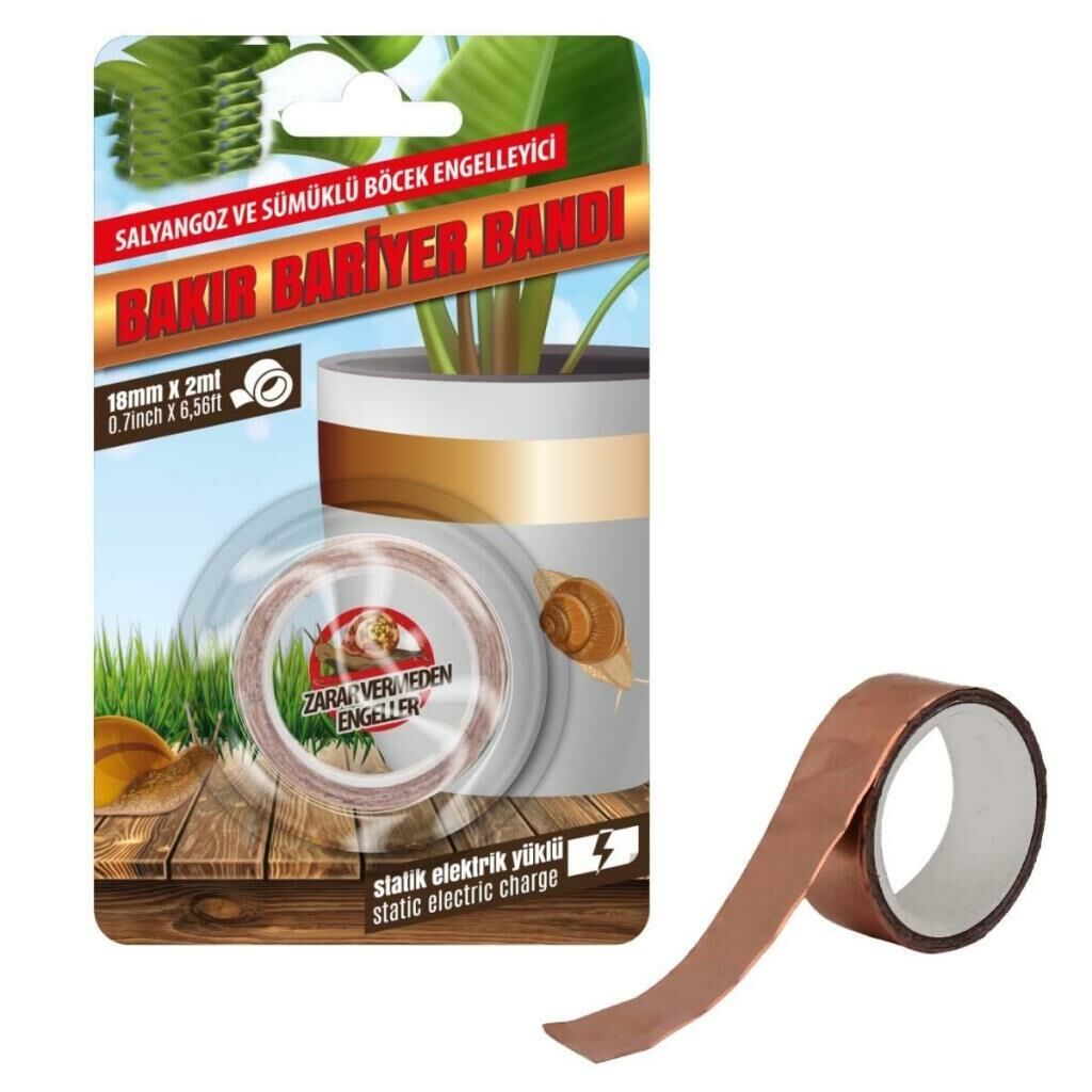 Salyangoz ve Sümüklü Böcek Engelleyici Statik Elektirik Yüklü Bakır ...