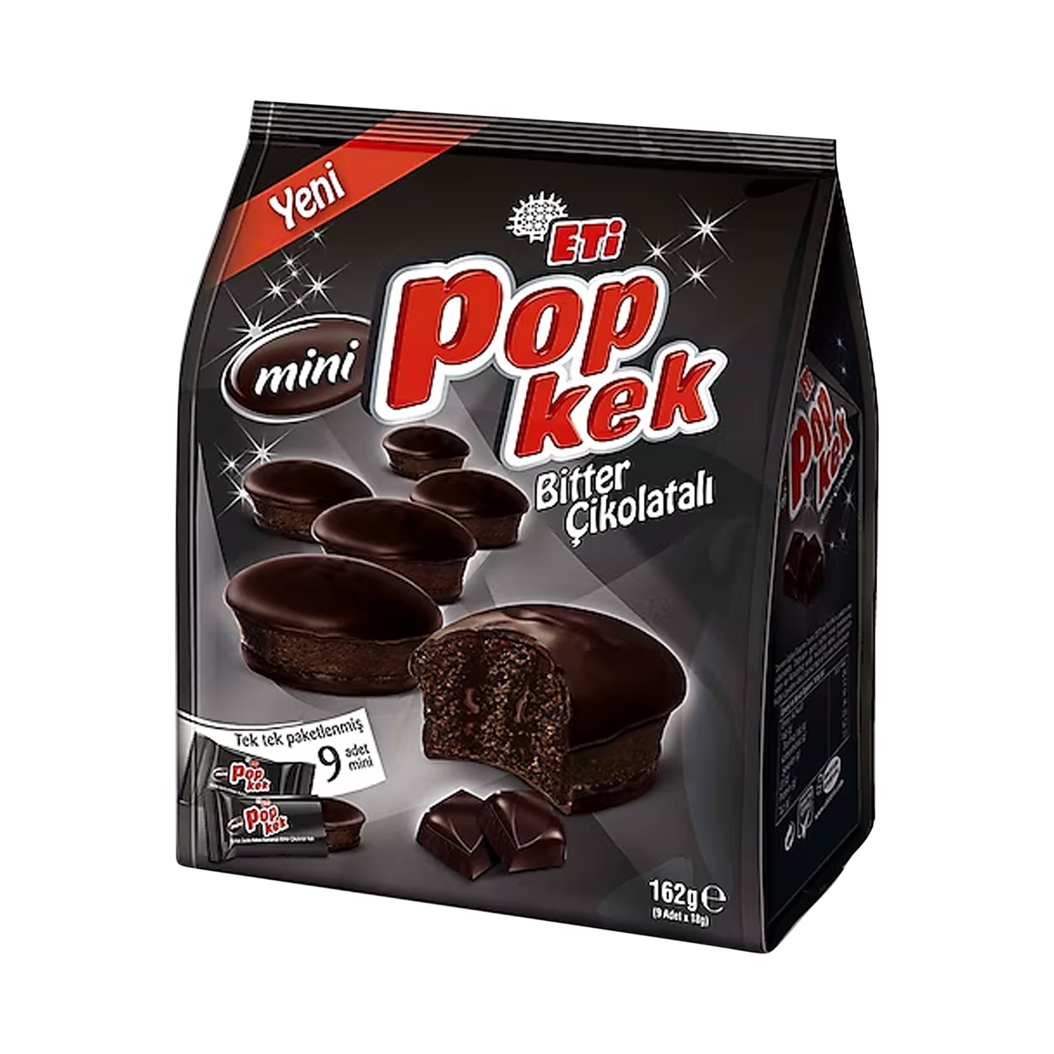 Eti Pop Kek Mini Bitter Çikolata 162 GR
