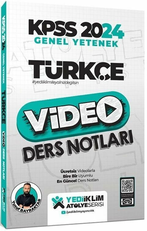 2024 KPSS Türkçe Atölye Video Ders Notları Yediiklim Yayınları | Akm Kitap 2024 KPSS Türkçe Atölye Video Ders Notları Yediiklim Yayınları | Akm Kitap