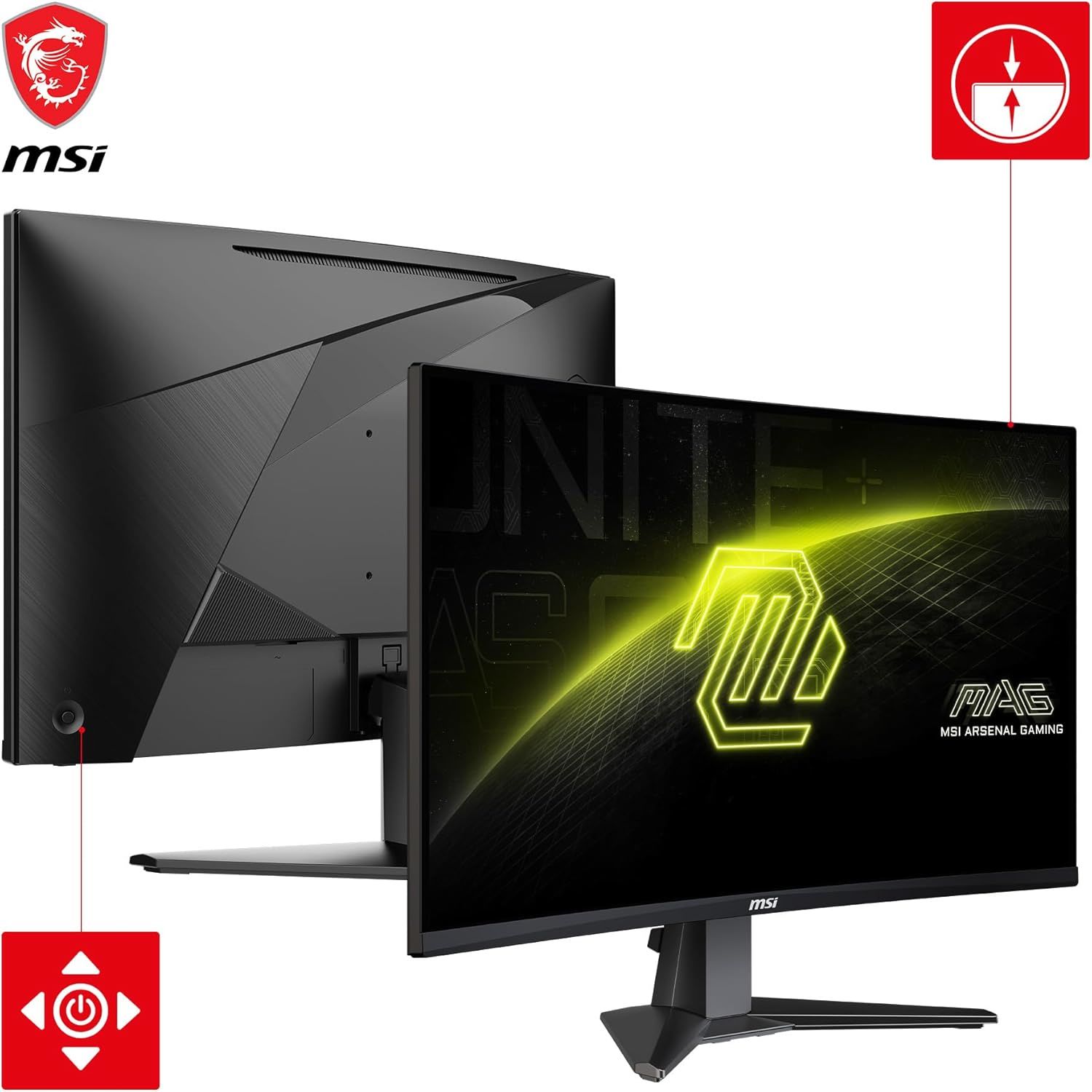 MSI MAG 27C6F 27'' FHD CURVE RAPID VA 180HZ 1MS ADAPTIVE-SYNC GAMING MONITÖR
