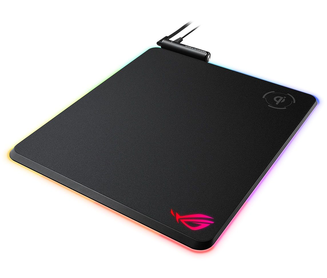 Asus ROG Balteus Qi Aura Sync Kablosuz Şarj RGB Gaming Mouse Pad ...