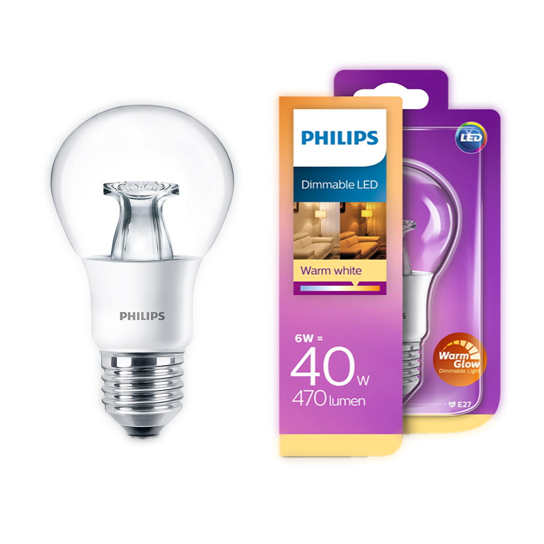 Philips 6W 220-240V 470Lm 2200K-2700K E27 A60-Led Normal Ampuller
