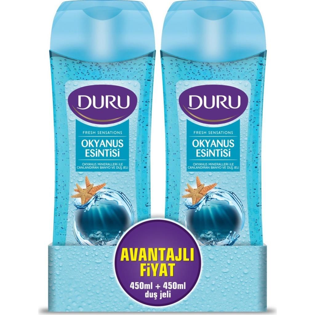 Duru Duş Jeli 450 Ml 2 li Okyanus Tazeliği