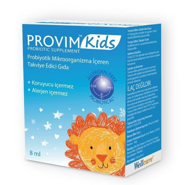 Wellcare Provim Kids Probiyotik 8 Ml