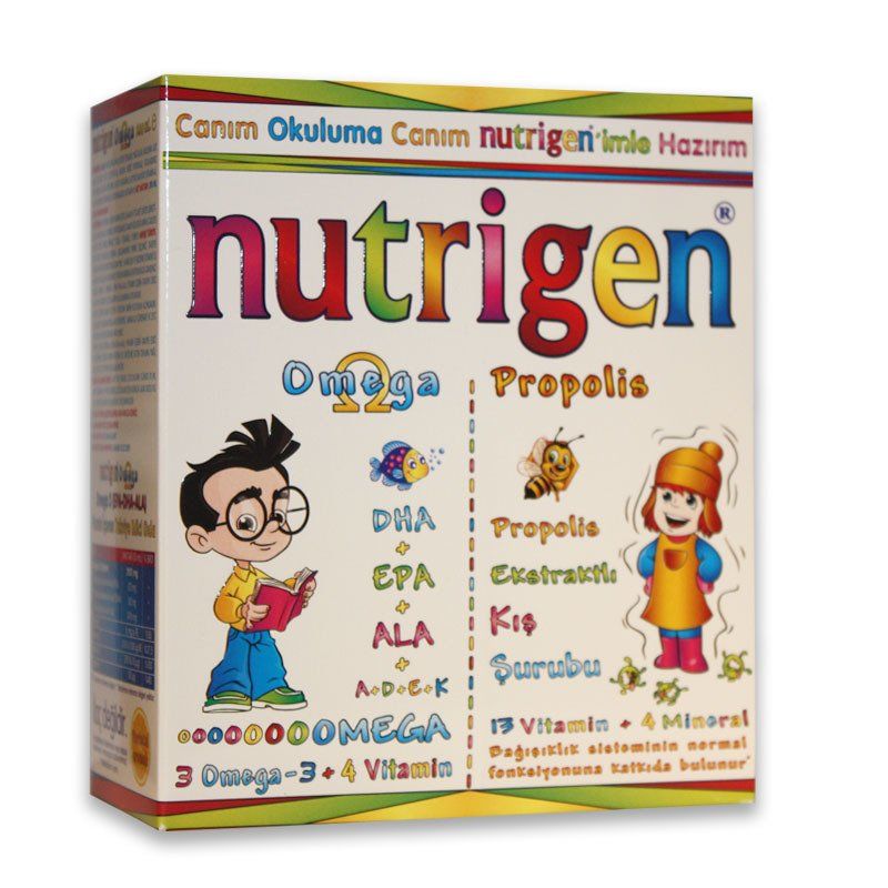 Nutrigen Omega Şurup 200 Ml + Propolis 200 Ml Kofre