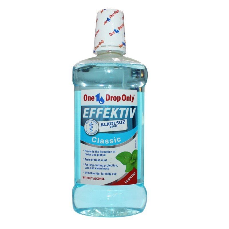 One Drop Only Effektiv Ağız Gargarası Klasik 500 Ml One Drop Only Effektiv Ağız Gargarası Klasik 500 Ml
