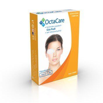 Octacare Yapışkanlı Steril Göz Pedi 5Li