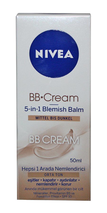 Nivea Bb Cream Orta Ton 50 ML Hepsi 1 Arada Nemlendirici