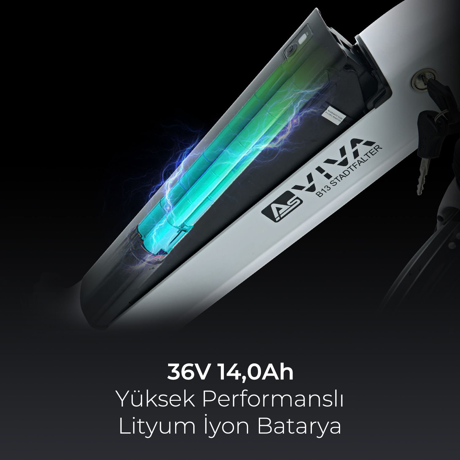 Katlanabilir Elektrikli Bisiklet | AsVIVA B13 | 36V Samsung Batarya ...