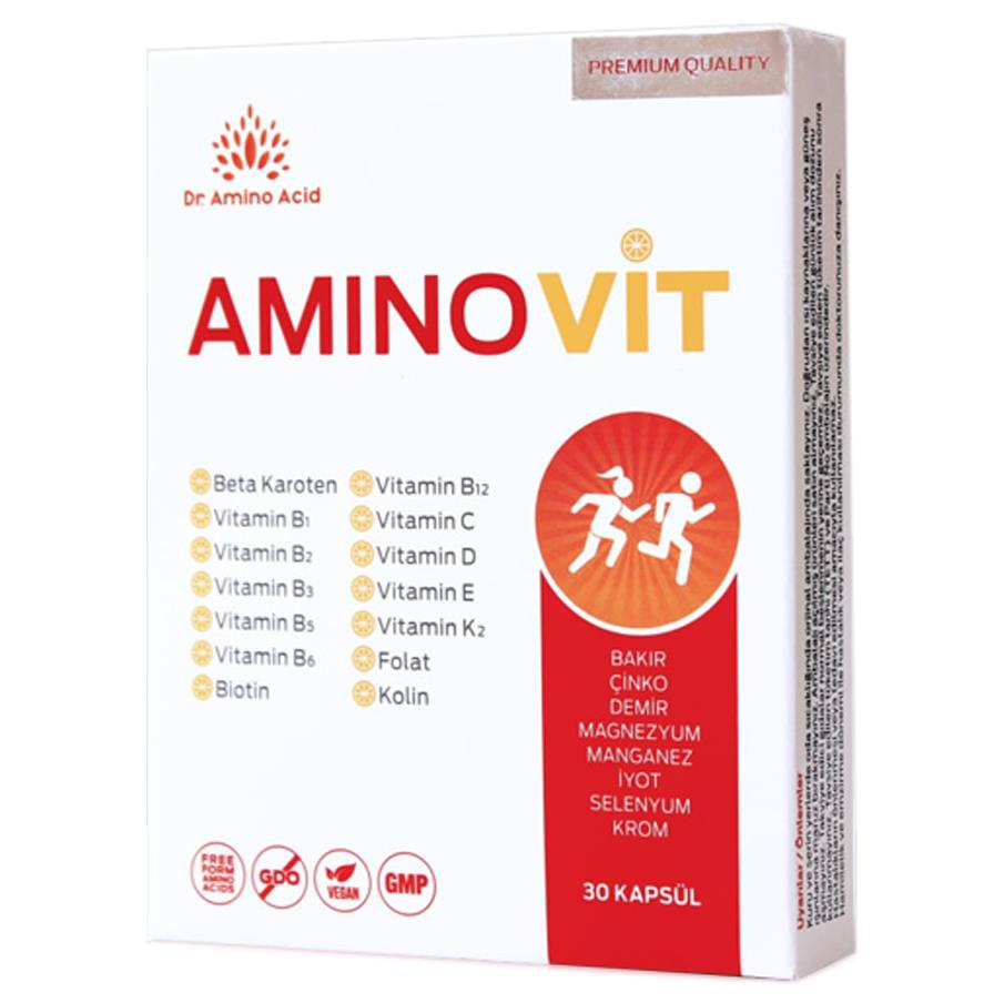 Dr. Amino Acid AminoVit 30 Kapsül | Vitamin Takviyesi - Visante