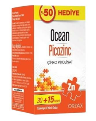 Orzax Ocean Picozinc 30 Tablet + 15 Tablet - Visante