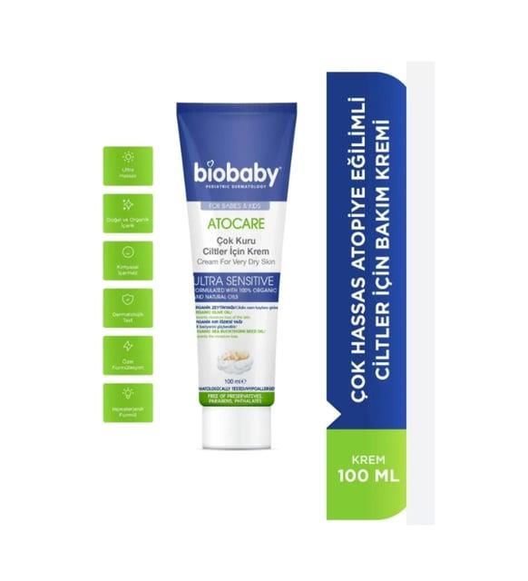 Biobaby Atocare Çok Kuru Ciltler İçin Krem 100 ml - Visante