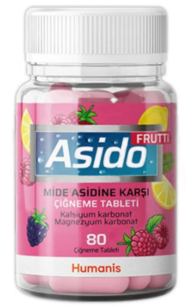 Asido Frutti 80 Tablet| Magnezyum Kalsiyum - Visante