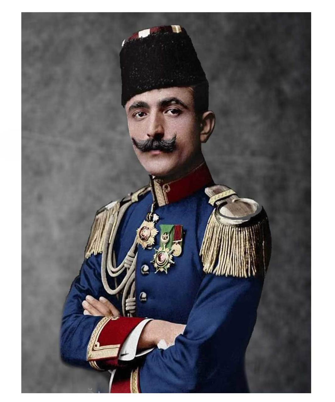 Enver Paşa Tablosu Çerçevesiz - 100x200 - Çerçeveli Tablo