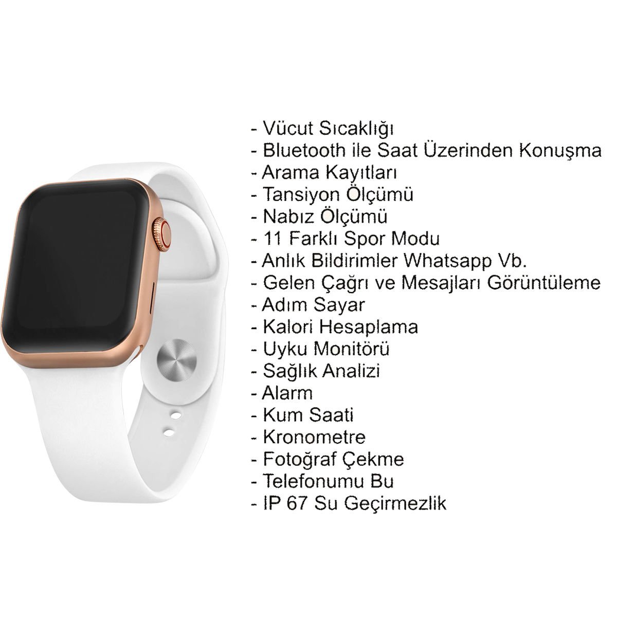 You Watch F3 YF303 PRO You Smart Rose &Pink Silicon Unisex Akıllı Kol Saati