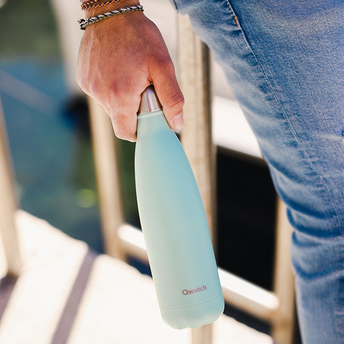 Qwetch QD3102 Isı Yalıtımlı 500ml Termos - Açık Yeşil | Hakman