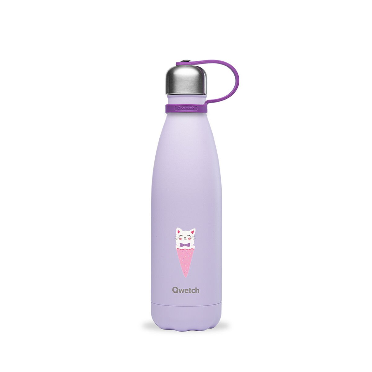 Qwetch QK9005 Kids Isı Yalıtımlı 500ml Termos - Kedi Desenli | Hakman
