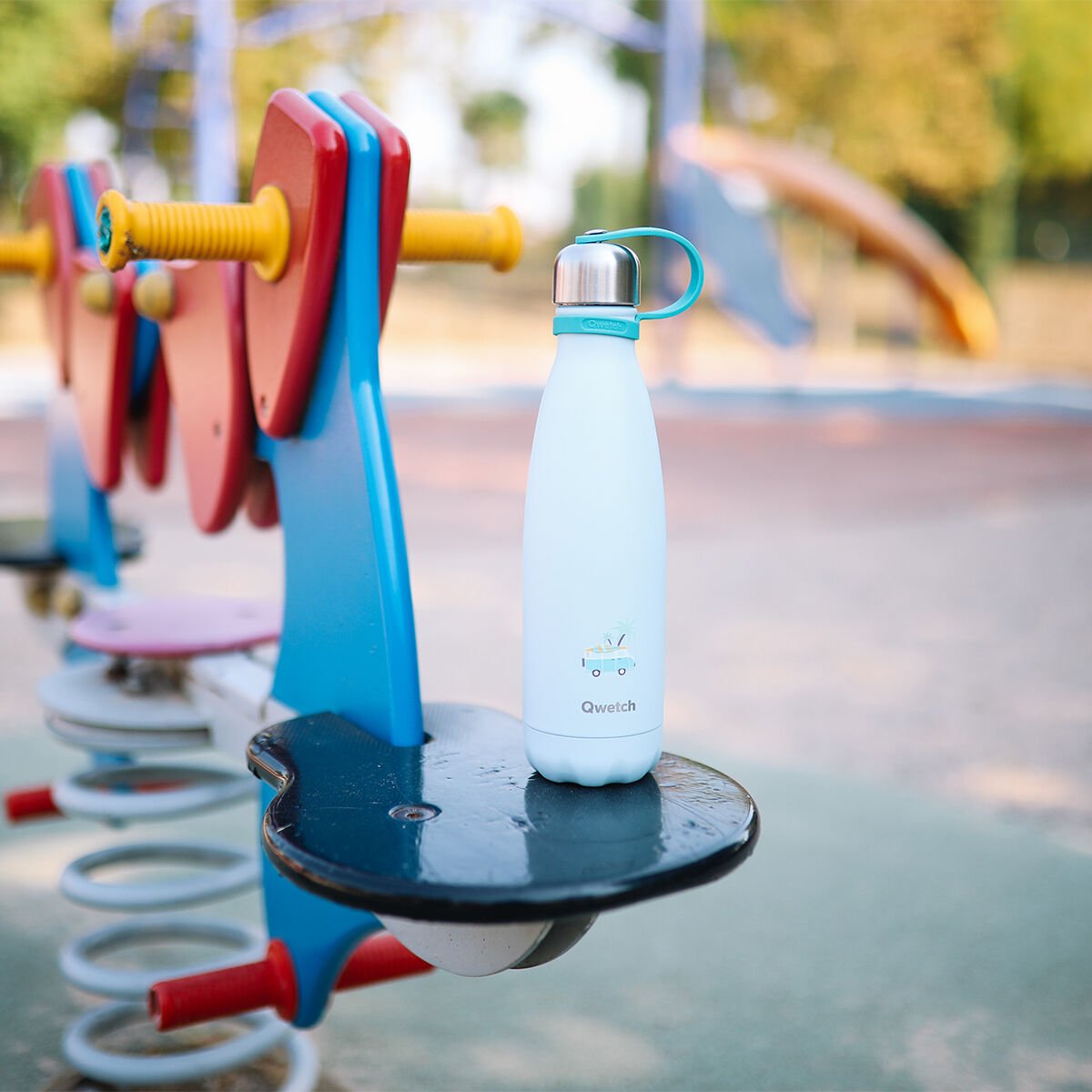 Qwetch QK9007 Kids Isı Yalıtımlı 500ml Termos - Minibüs Desenli | Hakman