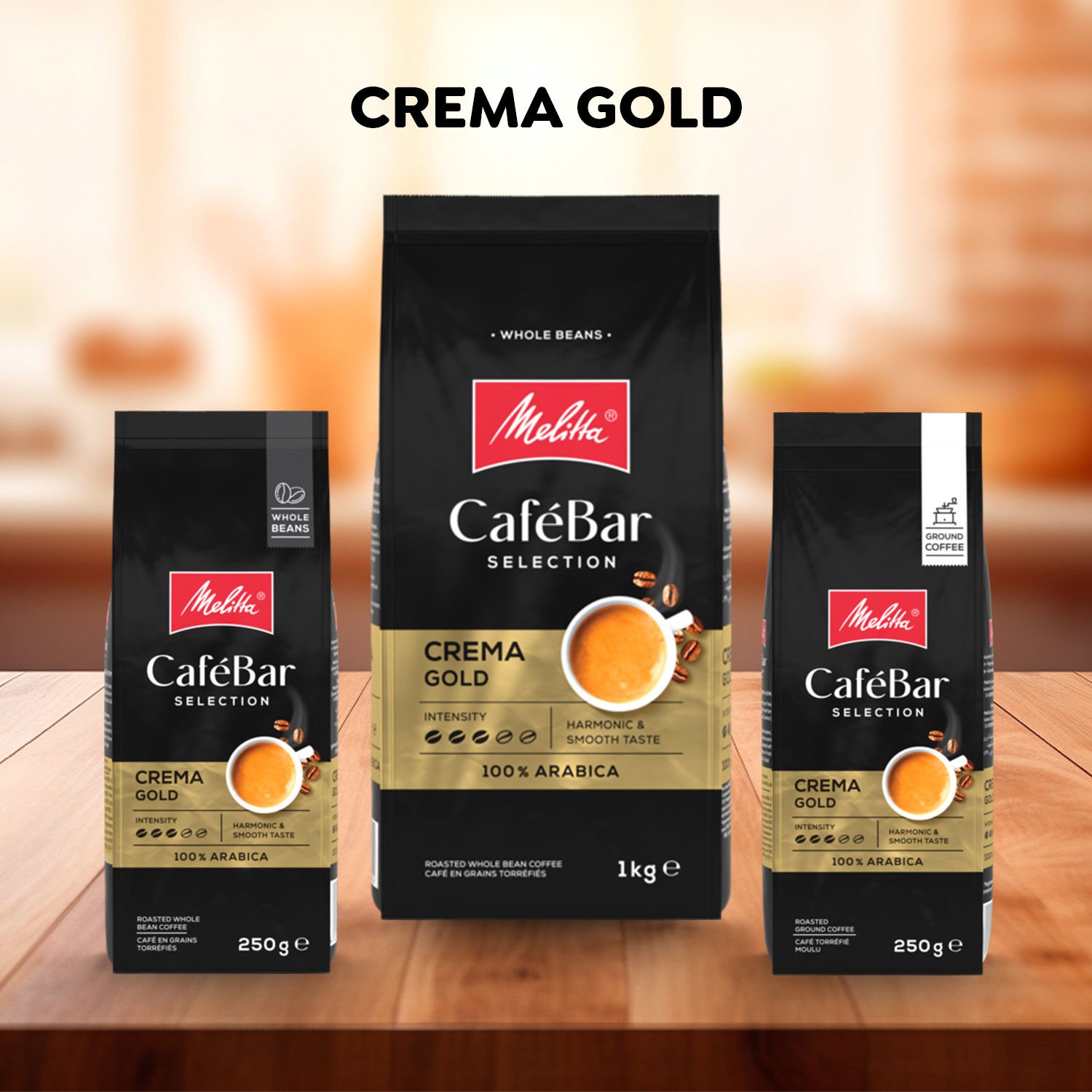 Melitta CafeBar Selection Crema Gold Çekirdek Kahve 1KG | Hakman