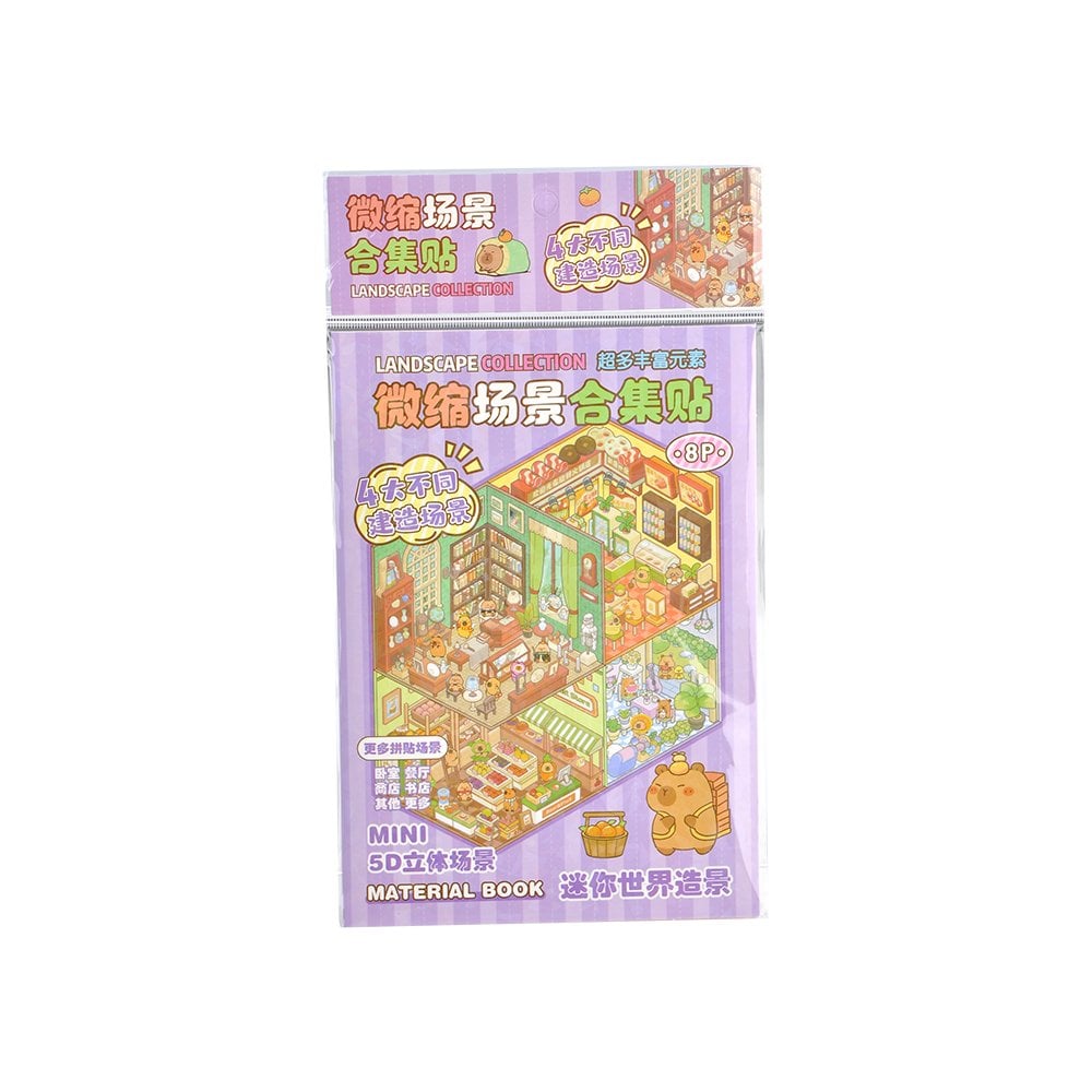 3D Kendin Yap Capybara Sticker - Tedi Online Alışveriş