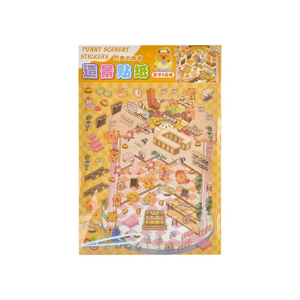 3D Kendin Yap Capybara Sticker - Tedi Online Alışveriş