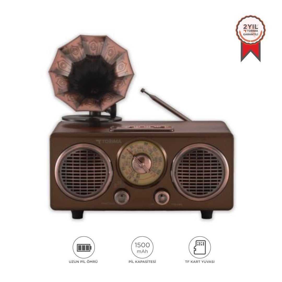Nostaljik Bluetooth Hoparlör Retro Radyo Kablosuz Speaker - D89 ...