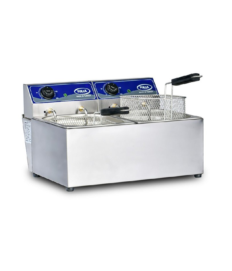 Pimak M059 Ekonomik Fritöz İkili 5+5 Litre Elektrikli
