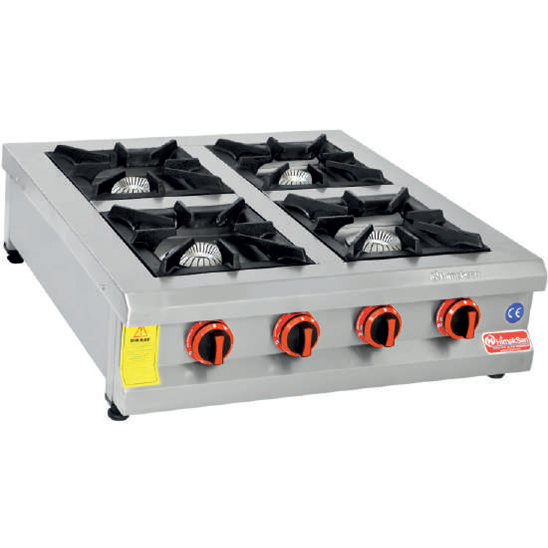 Himaksan Set Üstü 4’Lü Ocak, LPG’li 80x80 Cm HMK-SOG 880 CE