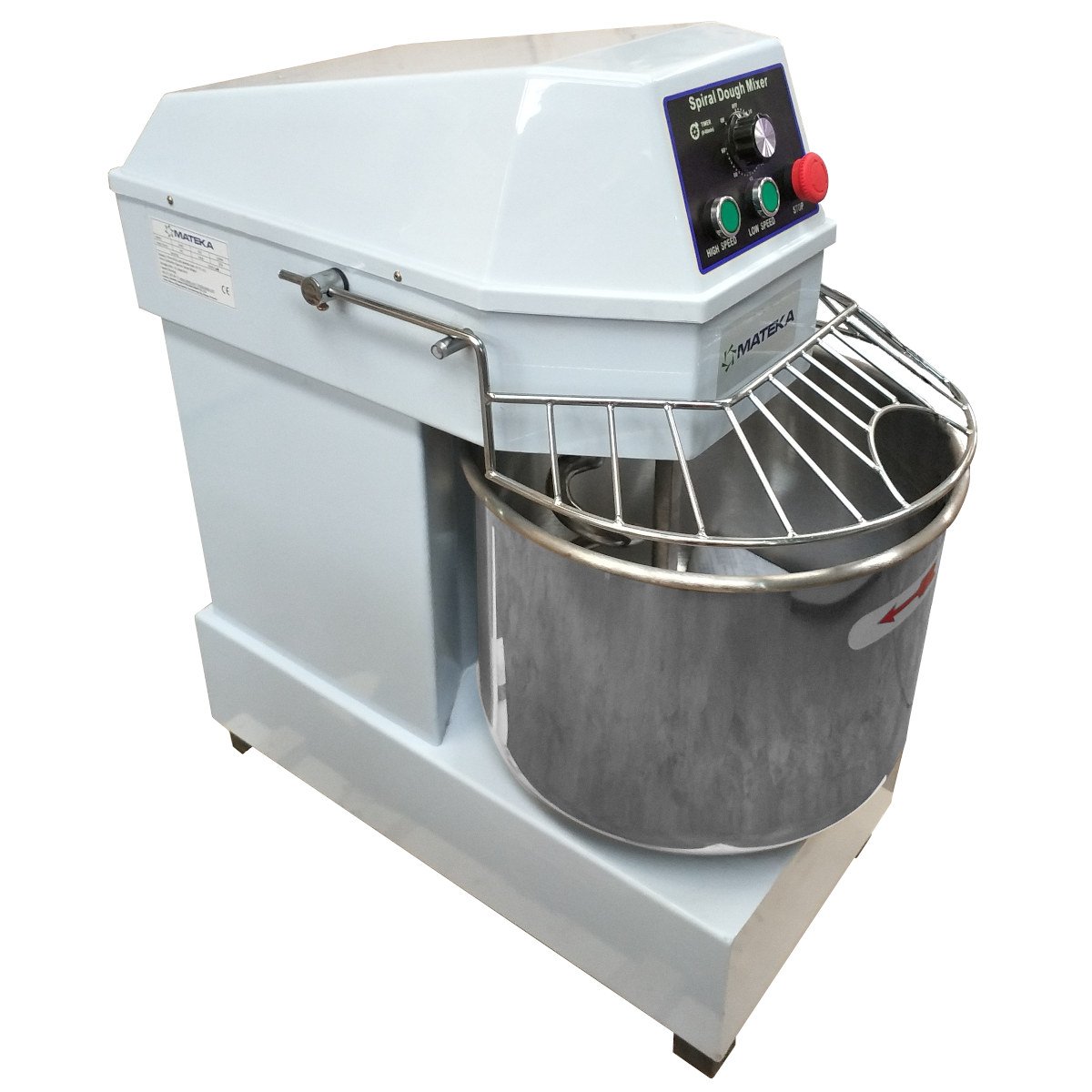 Mateka CSH 50T Spiral Hamur Yoğurma Makinesi 2 Hız 50 L 380V