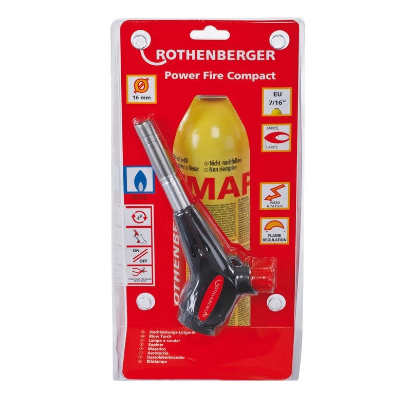 Rothenberger Rothenberger Power Fıre Compact Set(Mapp®1 Gas) – Diğer ...