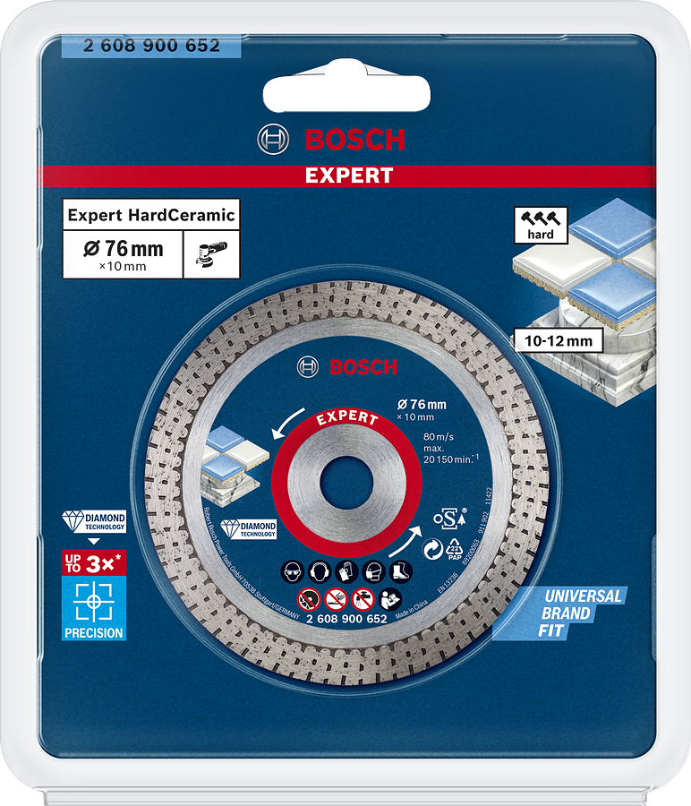 Bosch Elmas Kesme Diski Expert Hard Ceramic 76 mm - 2608900652 | Uygun Fiyat, Orijinal Kalite ve ...
