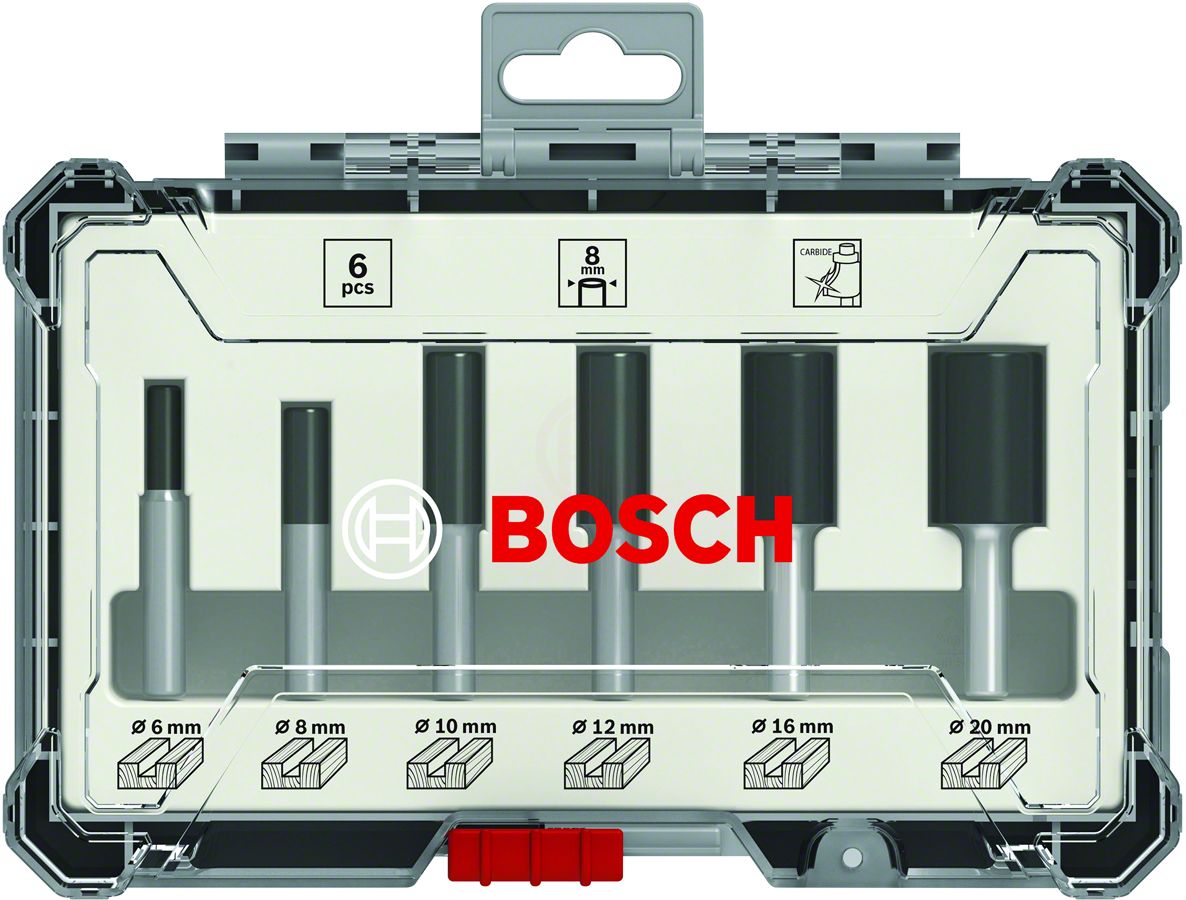 Bosch Freze Ucu Pro Set 8 mm Şaftlı Düz (6 Parça) - 2607017466 ...