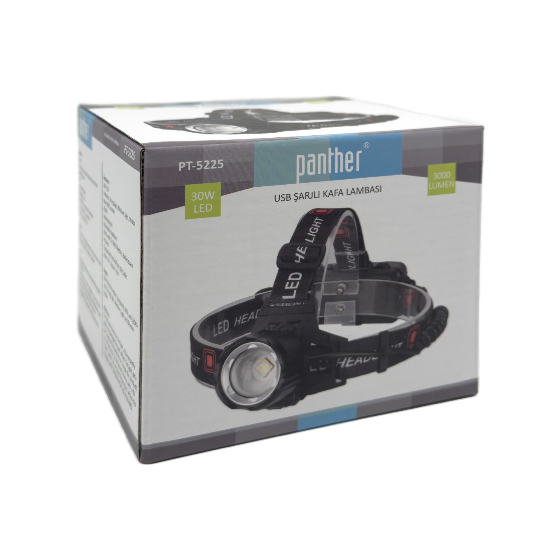 PANTHER PT-5225 USB ŞARJLI KAFA LAMBASI | Uygun Fiyat, Orijinal Kalite ve Hızlı Kargo - Al Nalburiye