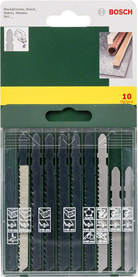 Bosch Dekupaj Testere Bıçağı Set (10 Parça) - 2607019461 Kampanyalı En ...