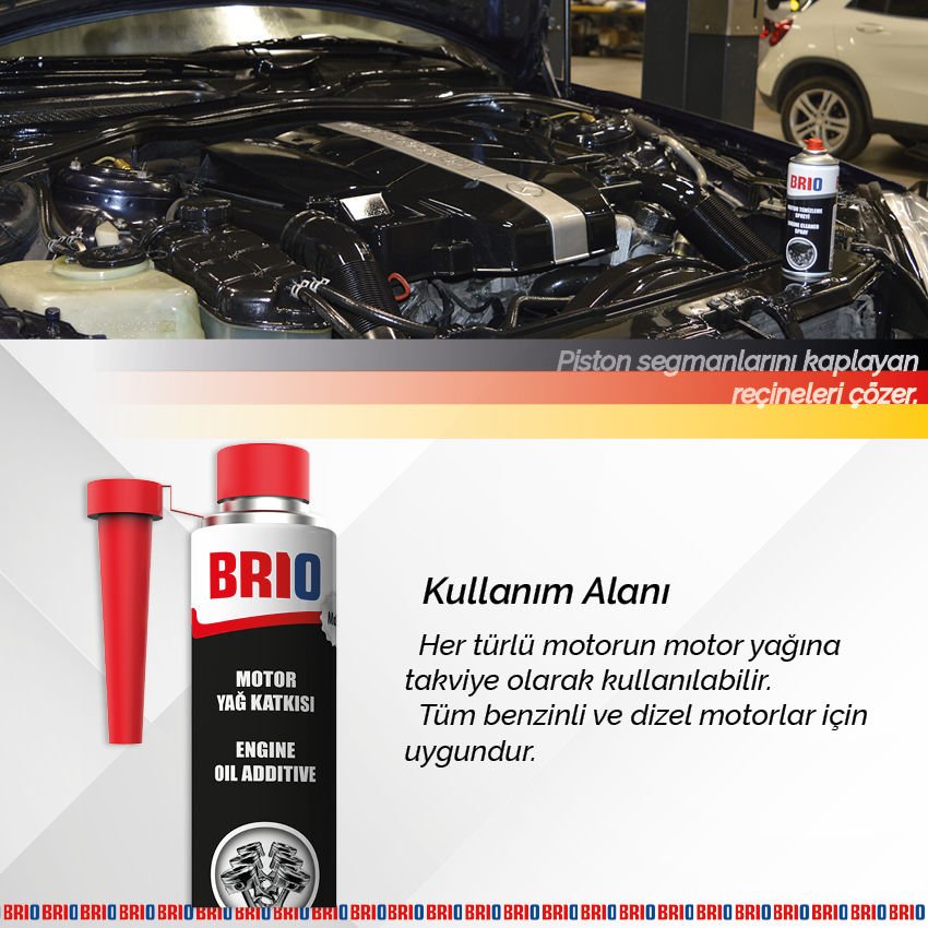 Brio Motor Yağ Katkısı Mos2 300 En İyilerin Tercihi Al Nalburiye'de