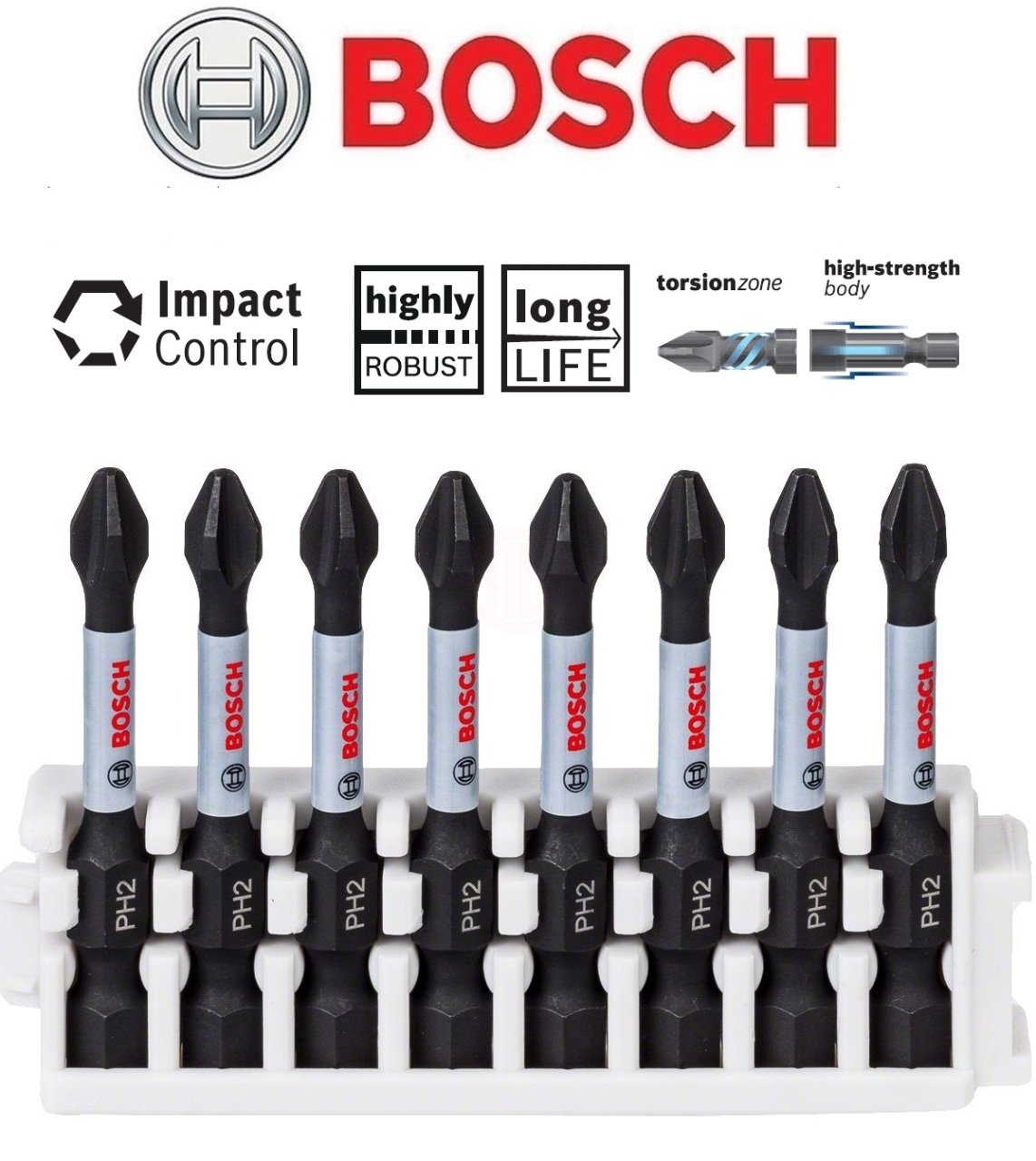 Bosch Vidalama Ucu Impact Control PH2x50 mm (8 | Al Nalburiye